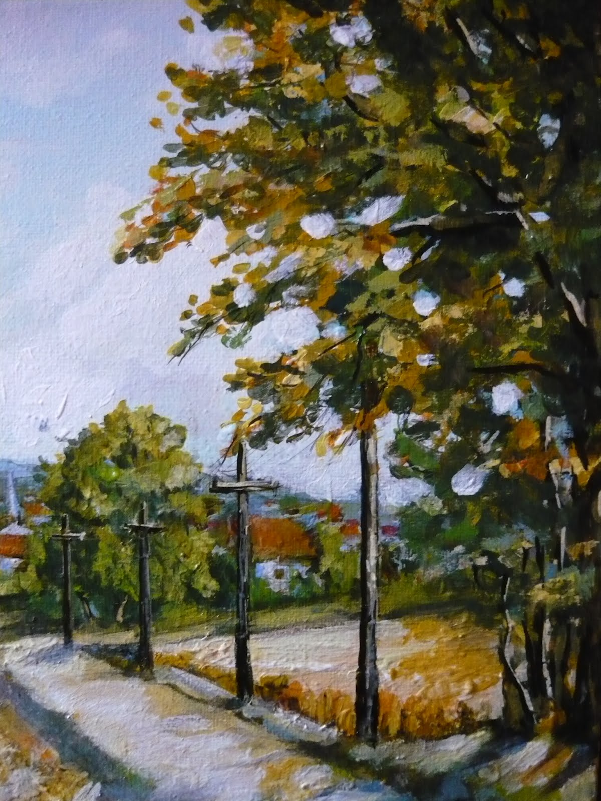 Pictura, Tablouri, Icoane: Peisaj de toamna. (Tablou)