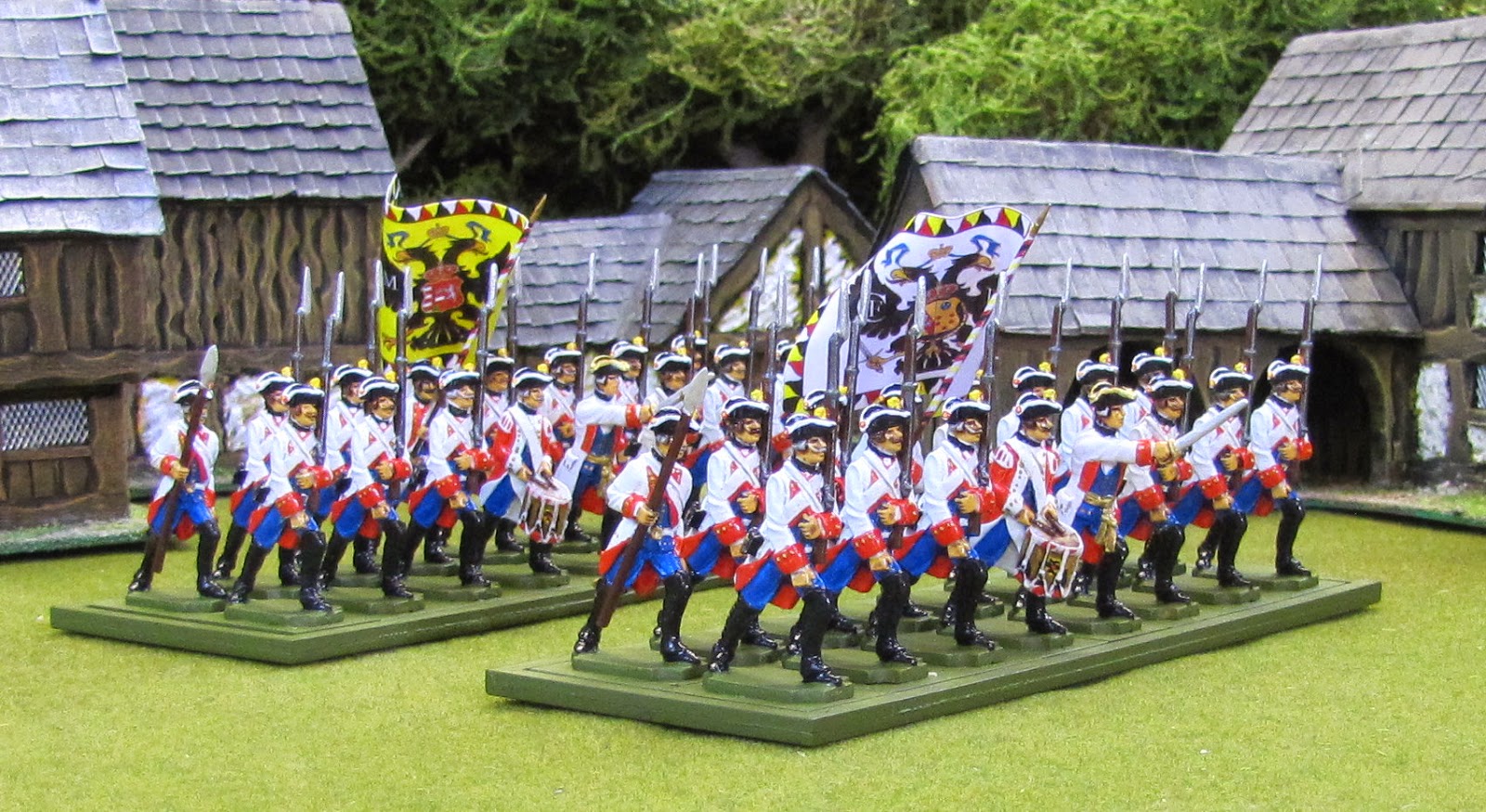 Lace Wars in Tin: Using 40mm semi flats for wargaming