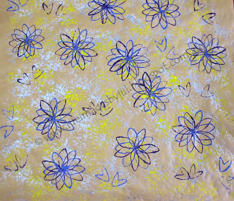 Life Images by Jill: How to hand print wrapping paper