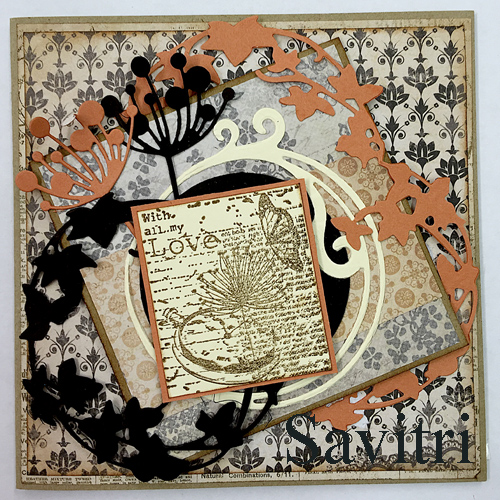 Bumblebees and Butterflies: Workshop layered cards 1