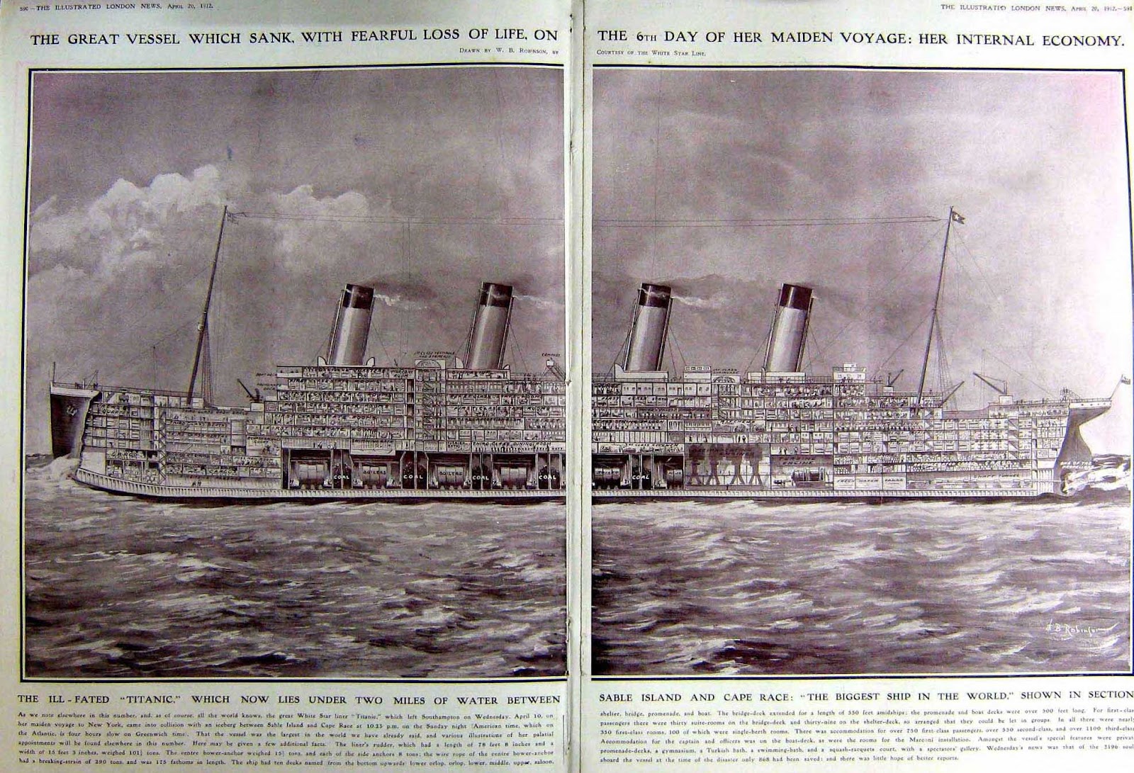 Infographics news: Titanic infographics. From 1912