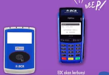 Cara Bayar (Transaksi) Menggunakan Kartu BCA Flazz Pada EDC