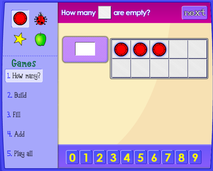 Las mates de mamá: Number frames o rejillas numéricas