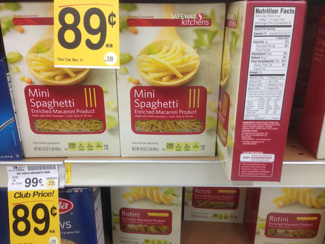 Healthy Grocery: Mini Spaghetti, Safeway Kitchens - Safeway