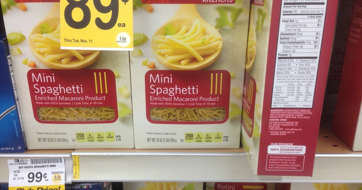 Healthy Grocery: Mini Spaghetti, Safeway Kitchens - Safeway