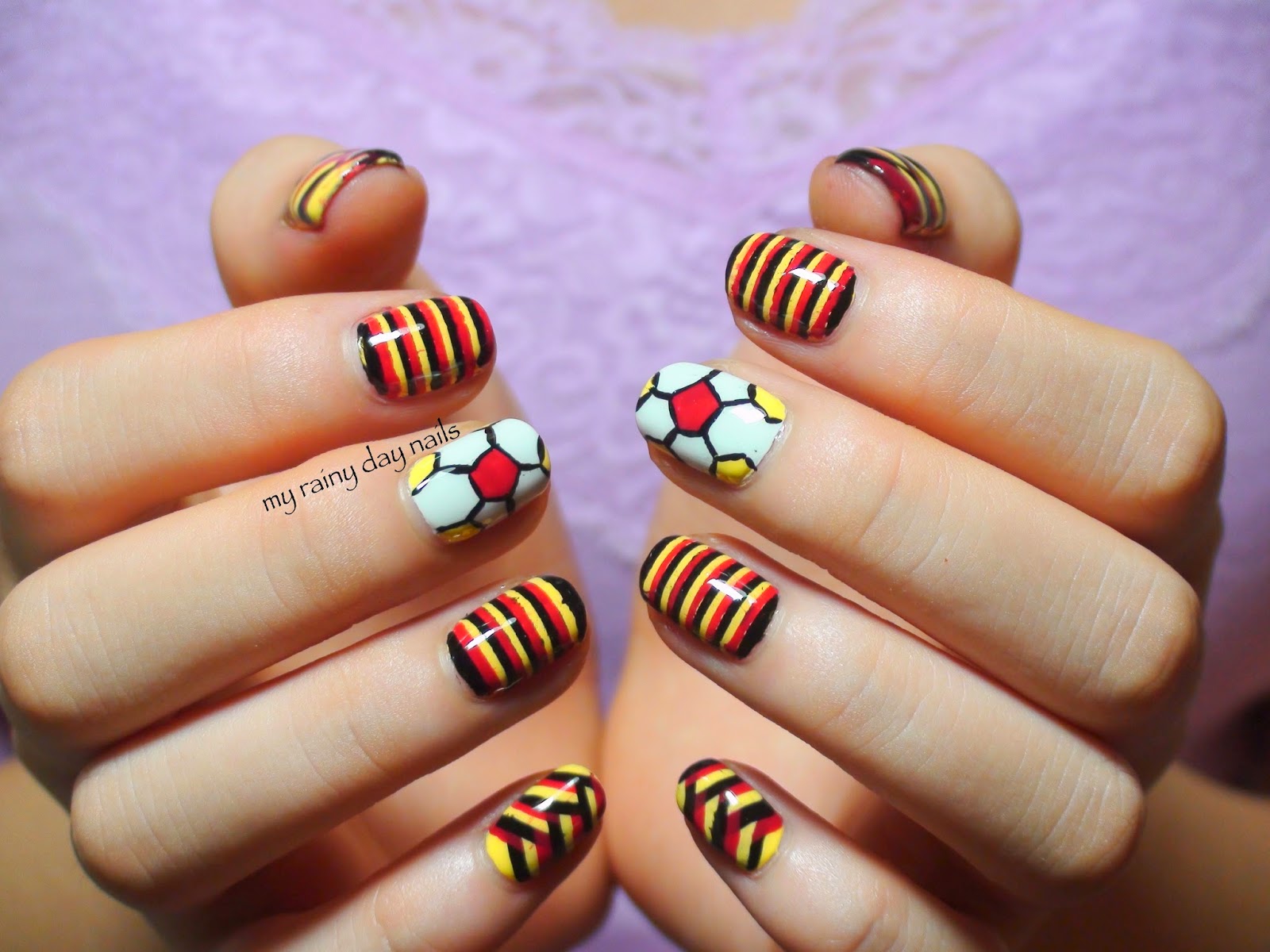 My Rainy Day Nails: FIFA World Cup Final-Germany Nails