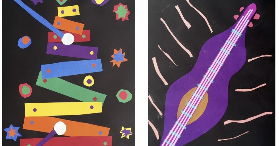 The Rolling Artroom: Cut Paper Musical Instruments (4th-6th Grade)