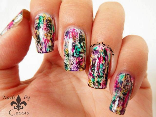 Distressed nail art - Nails by Cassis
