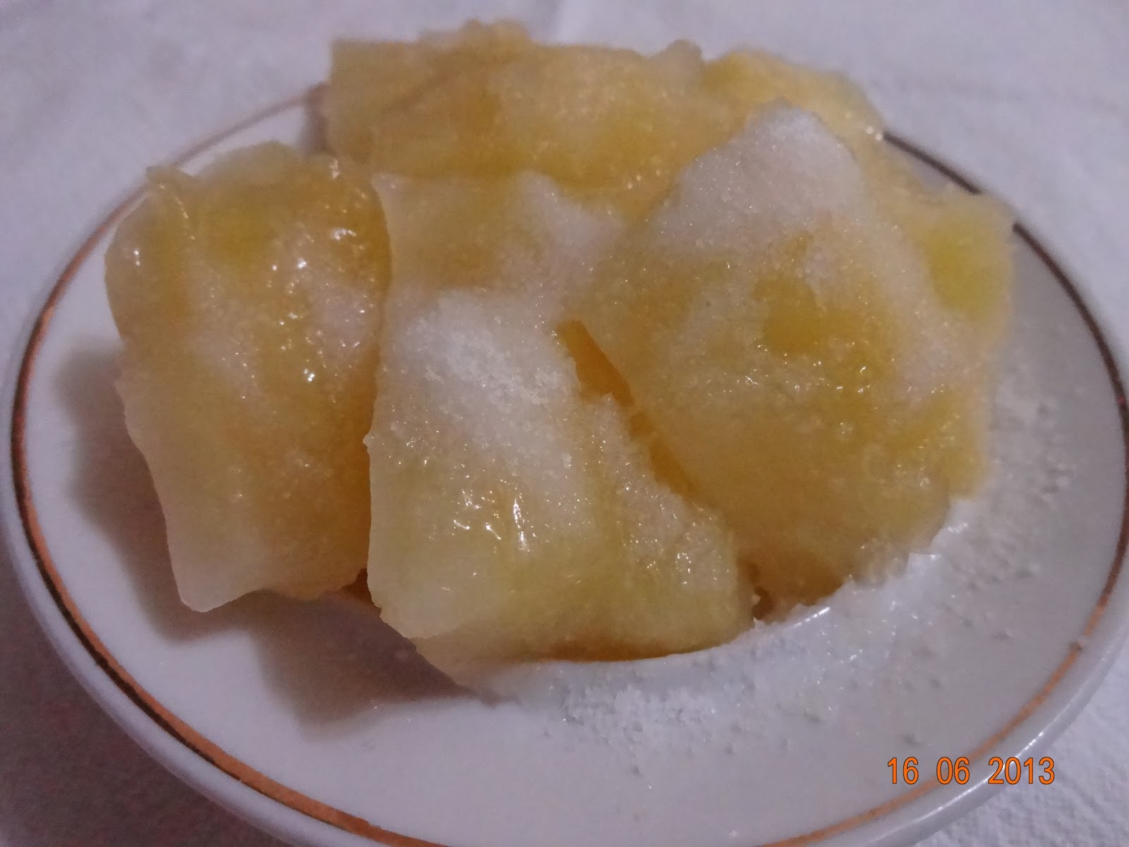 Toca das Receitas: MANDIOCA COZIDA COM AÇÚCAR