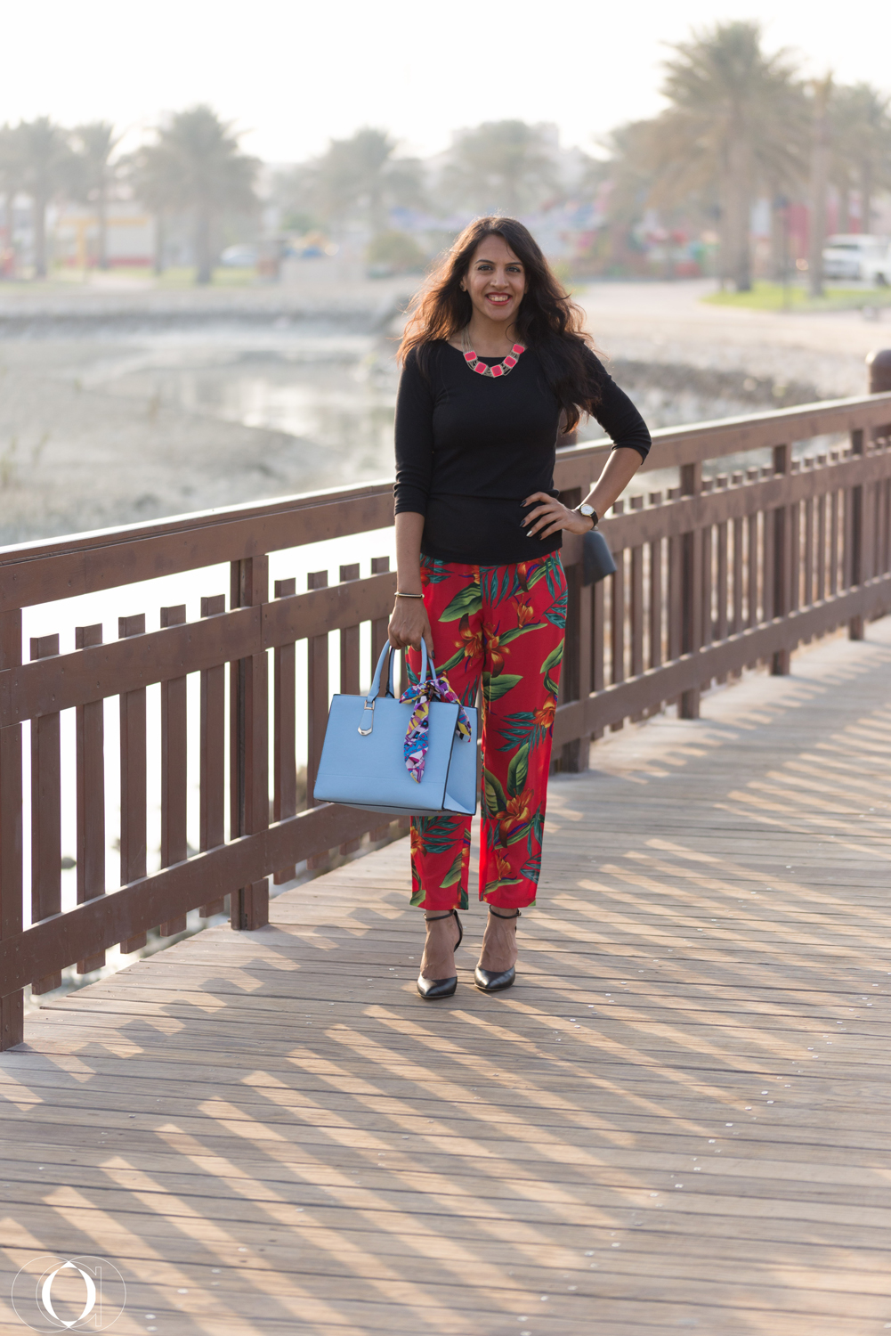 Effortlessly chic red floral pants | The Silver Kick Diaries