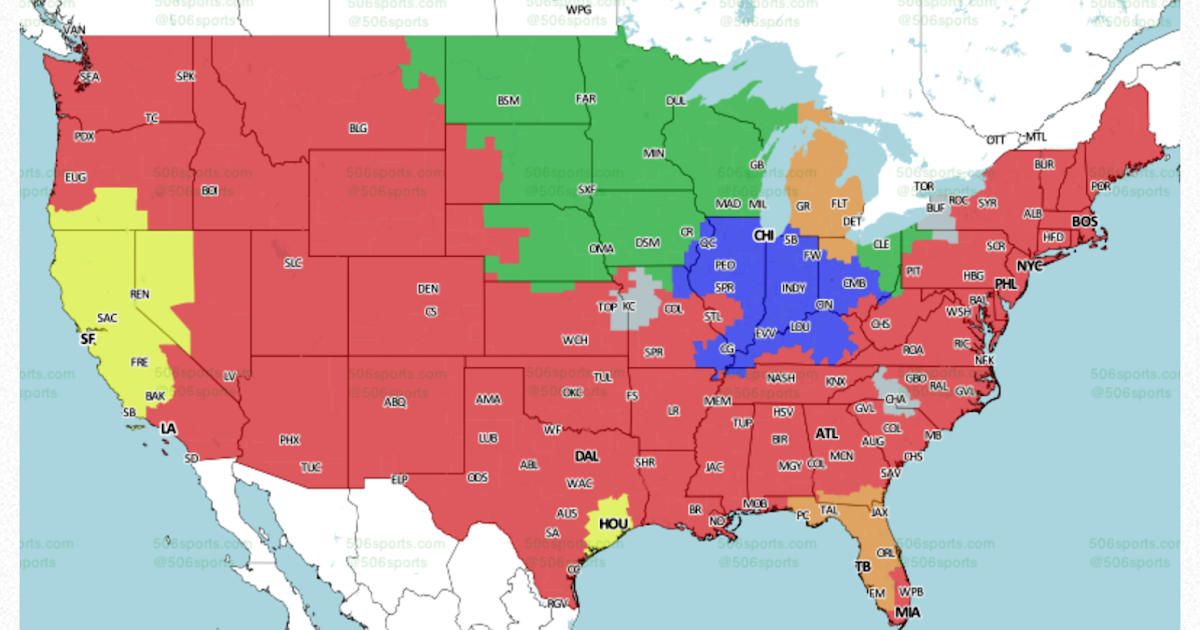 PACKERVILLE, U.S.A.: Week 14 NFL TV Maps