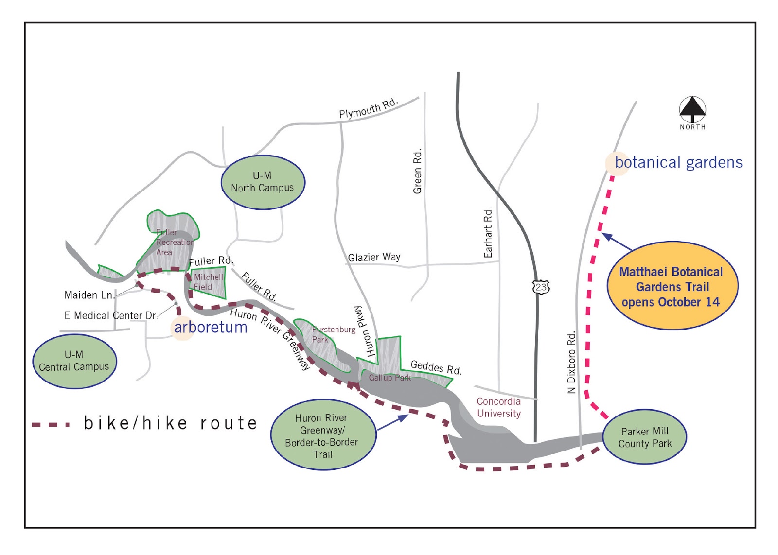 Earth Words: Trail opens linking University of Michigan botanical ...