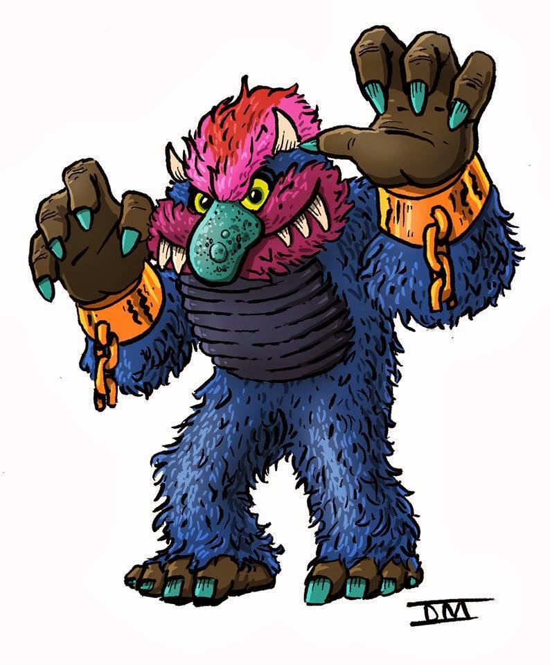 The Art Jams: 2013 Oct Art Jam - Day 5 - My Pet Monster
