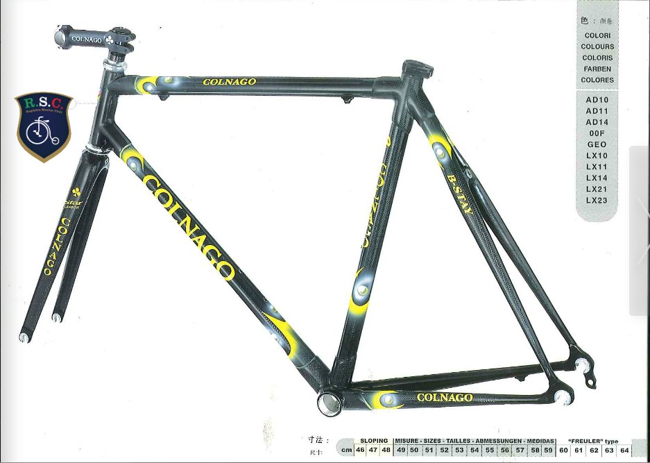 CATALOGUES COLNAGO: COLNAGO 2001