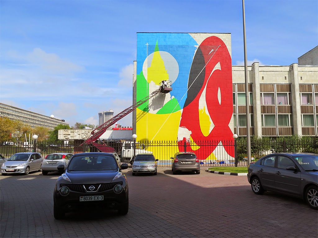 Elian New Mural For Artmossphere – Moscow, Russia – StreetArtNews