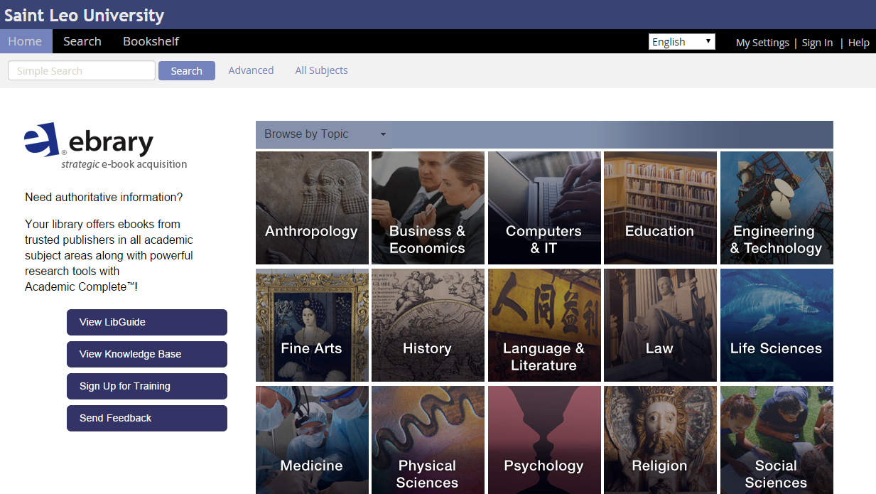 eLibrary News: New Look for the Ebrary Database
