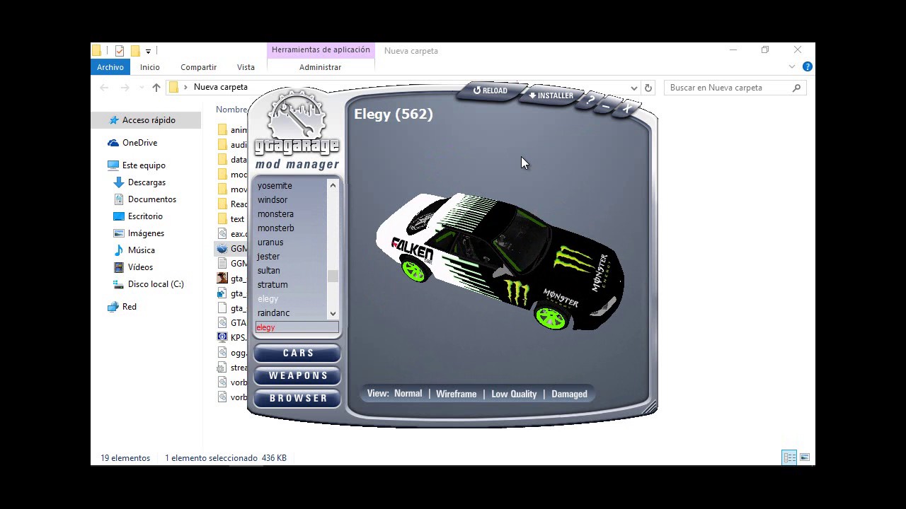 GTA Garage Mod Manager (GGMM)