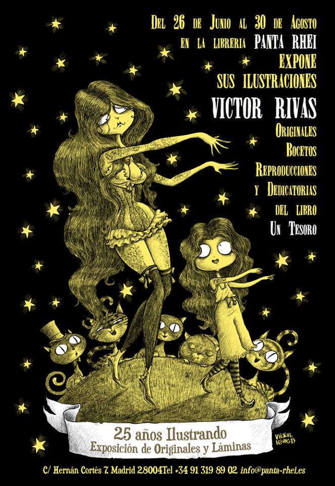 la guia del comic: Victor Rivas en Madrid: Ilustraciones para el verano