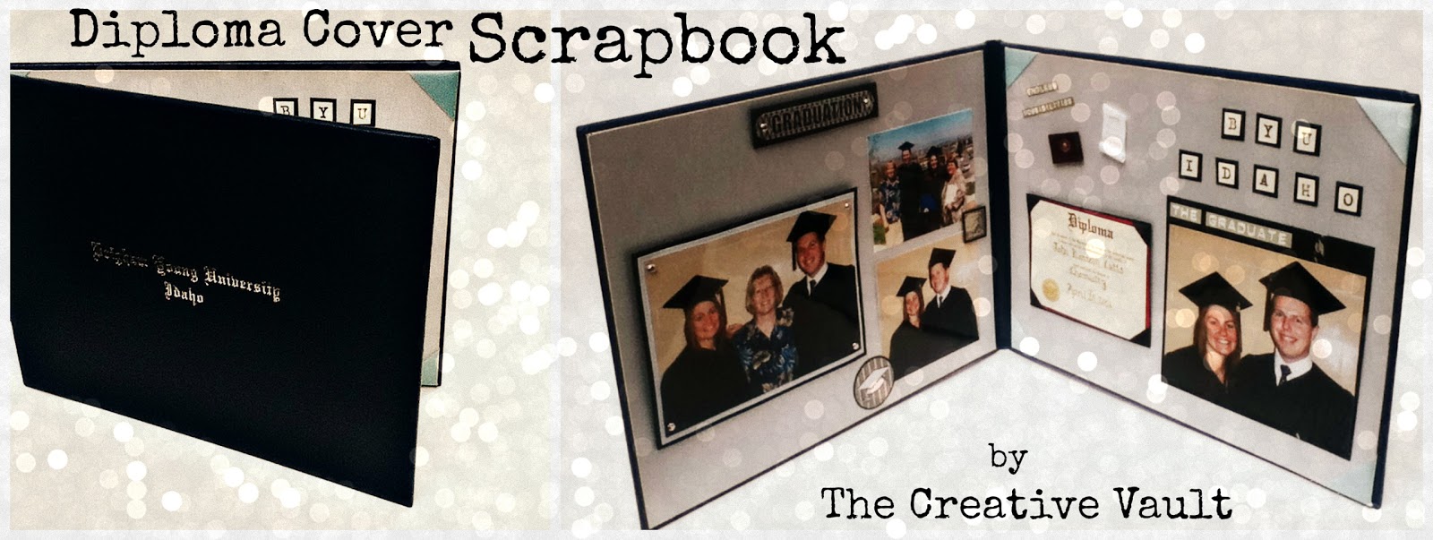 The Creative Vault: Graduation Crafts! Diploma Cover Scrapbook