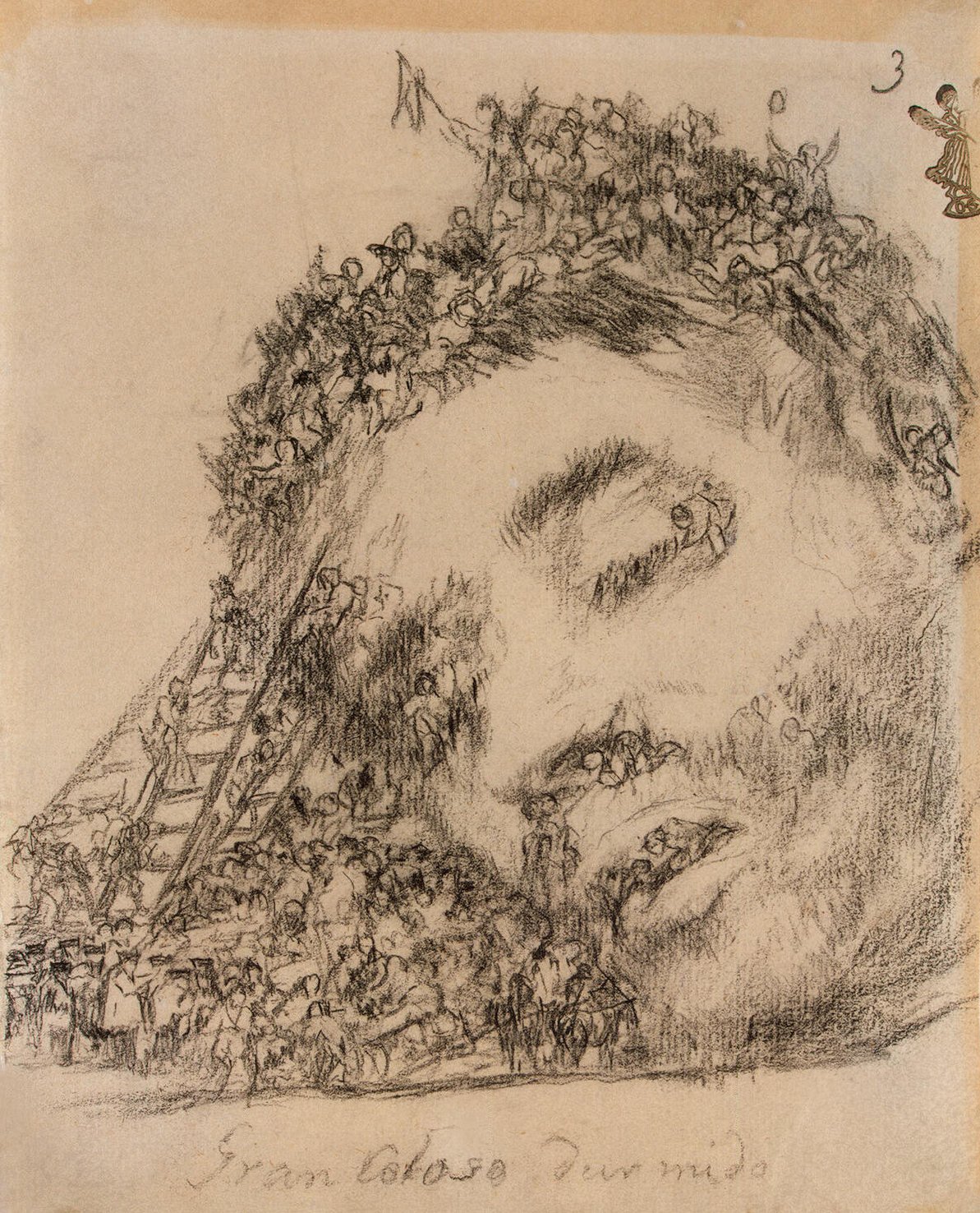 Great Colossus Asleep - Francisco Goya | Endless Paintings