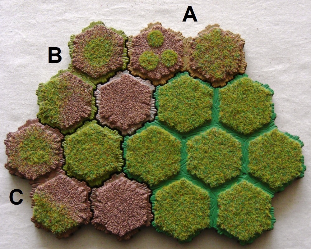 Wargaming Miscellany: Some further hex terrain experiments
