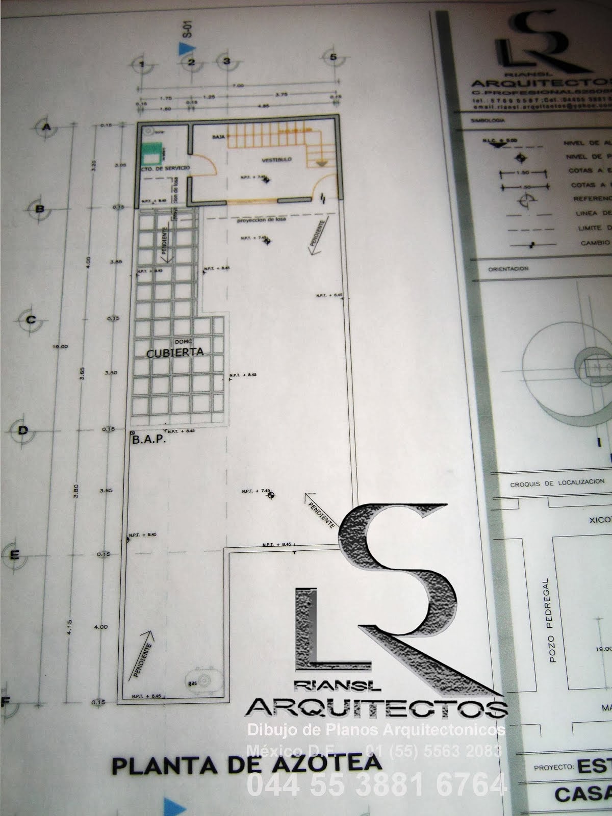 Dibujo Planos arquitectónicos de casa habitación: Dibujo de planos ...