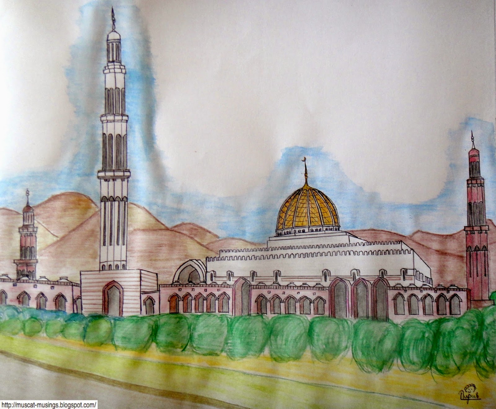 My Travelogues: The Sultan Qaboos Grand Mosque, Muscat