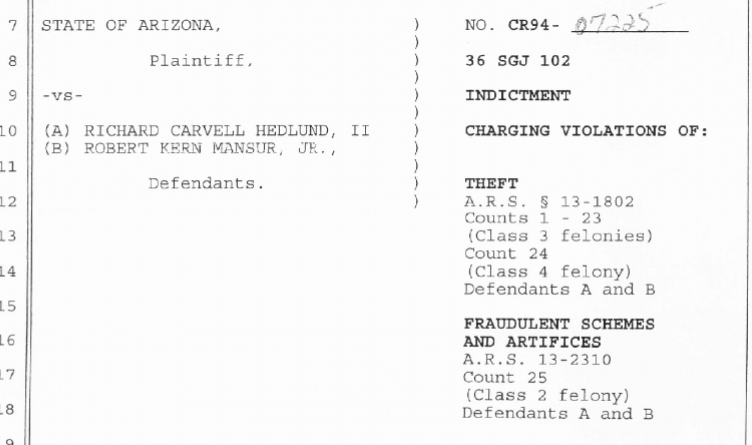 Things I see: ANOTHER Convicted Felon from Advanfort - and the proof