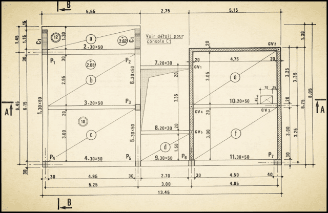 Dessin des Fondations