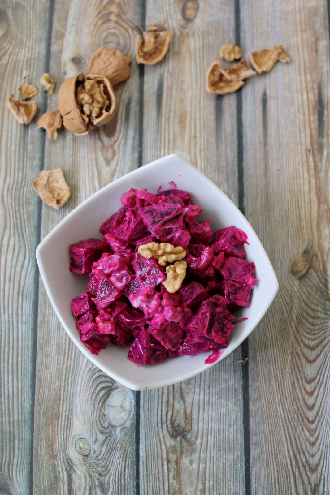 Salade de betteraves aux noix