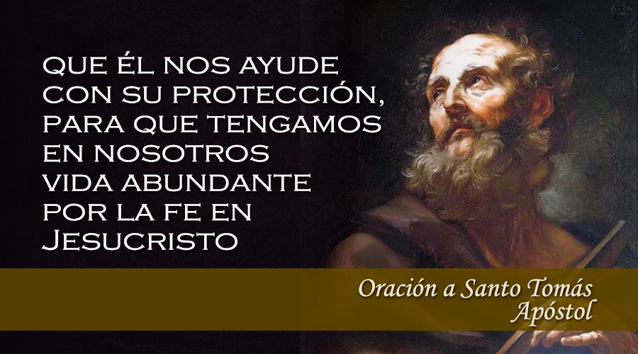 ® Santoral Católico ®: ORACIÓN A SANTO TOMÁS APÓSTOL