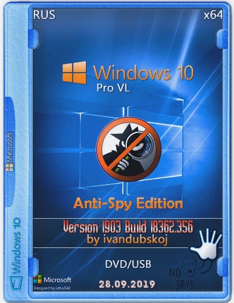 Windows 10 Pro VL 1903 [Build 18362.356] (Anti-Spy Edition) x64 by ...
