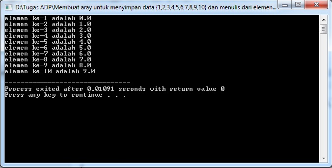 Wangunku: Beberapa Contoh Program C++ Array