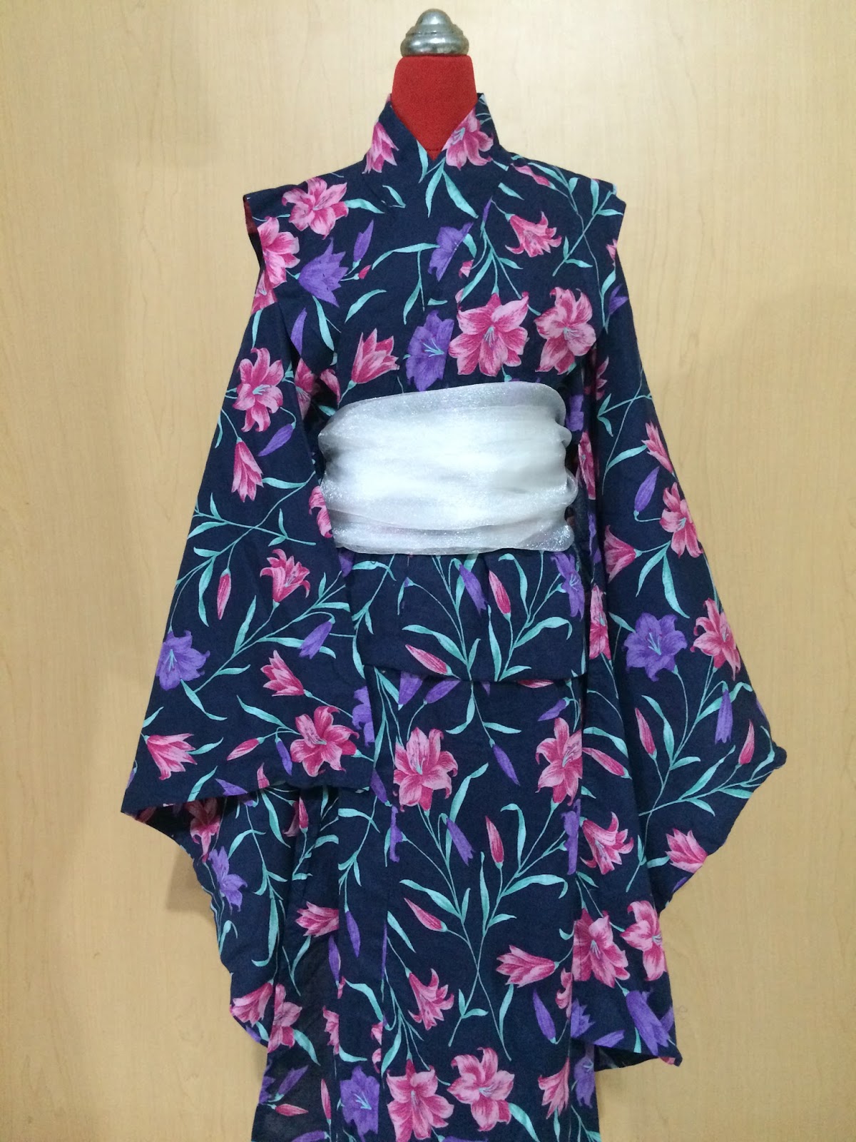 YUKATA PIECE, YUKATA STRINGS (Attached), PUCHI OBI