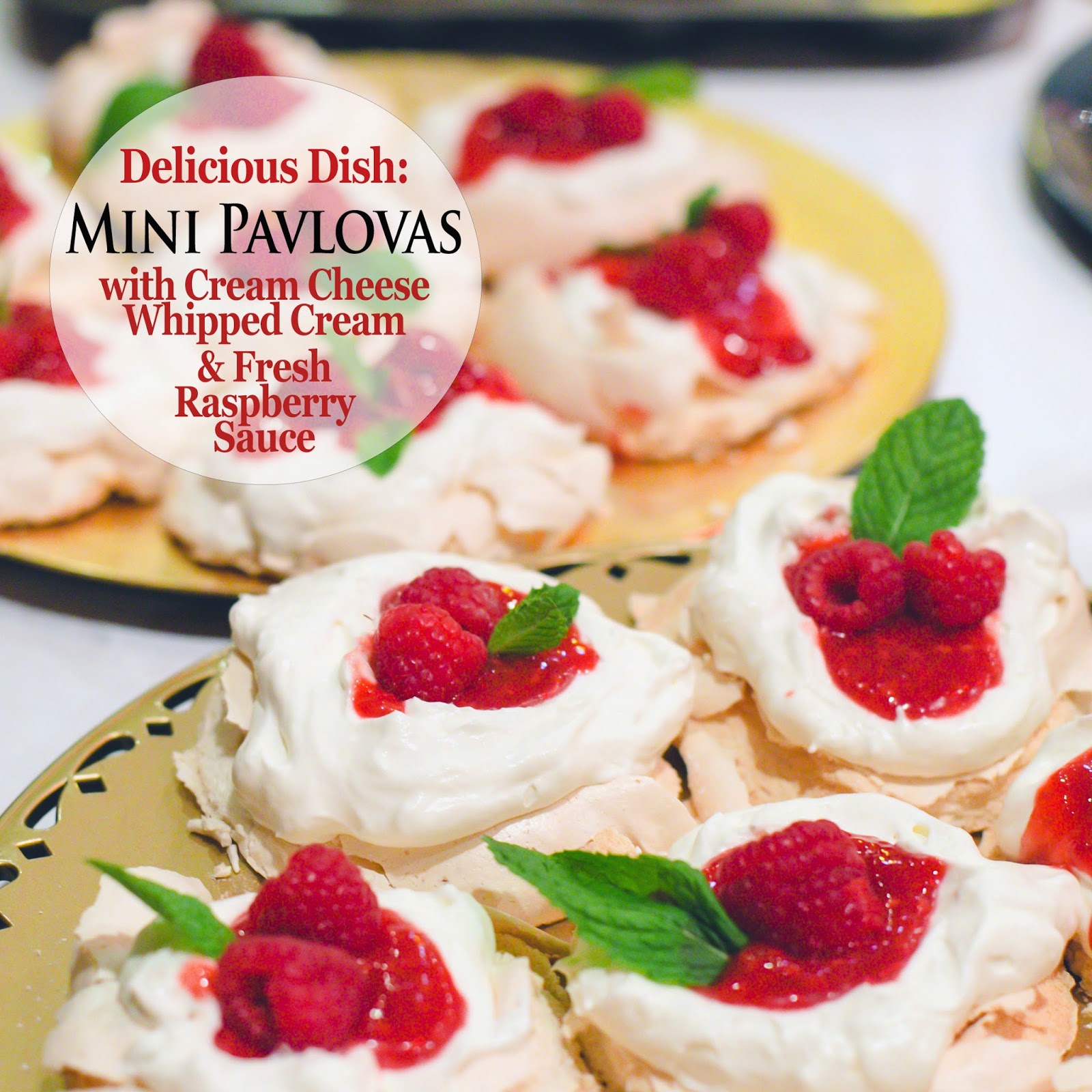 Delicious Reads: Delicious Dish: Mini Pavlovas with Cream Cheese ...