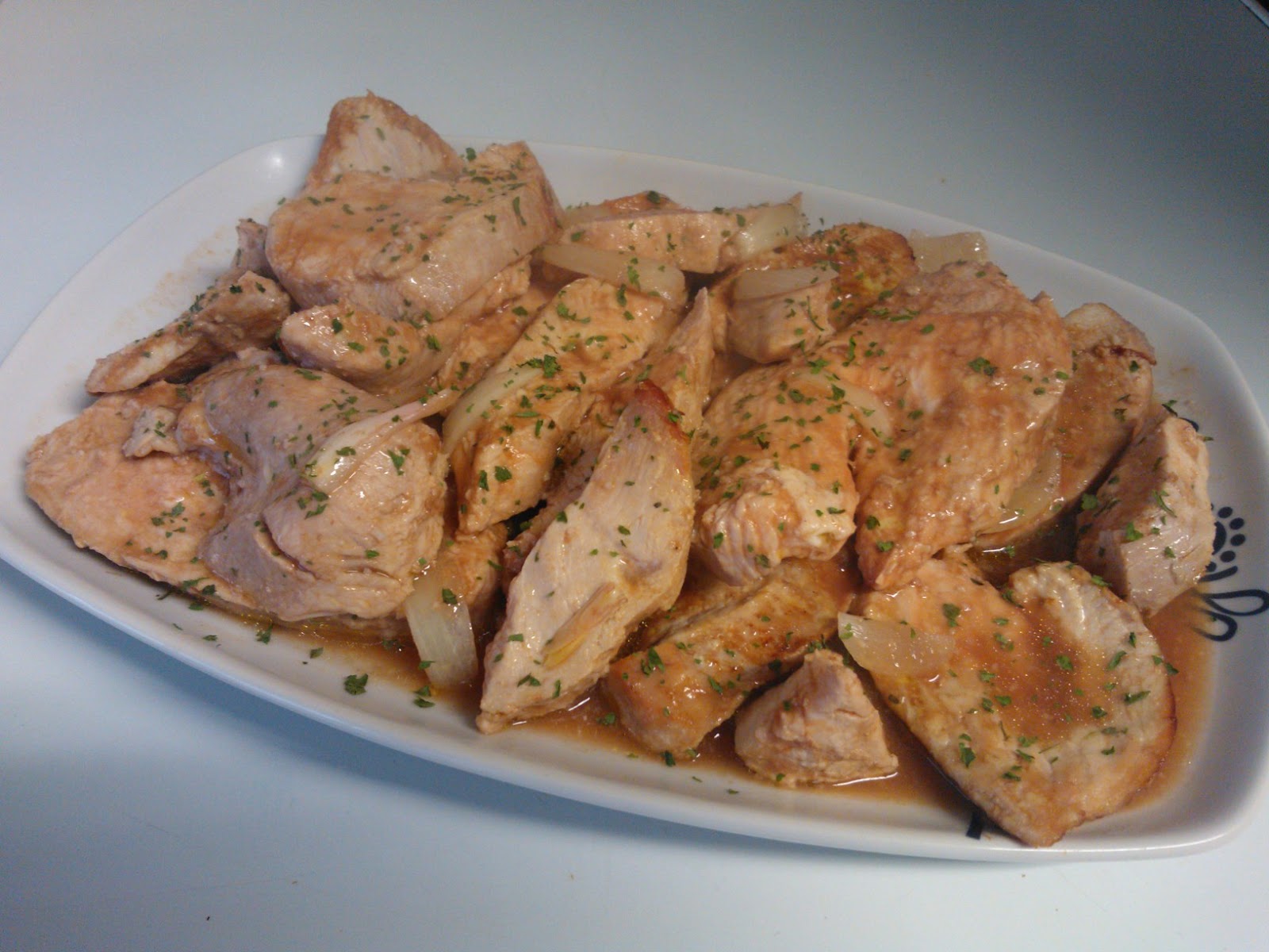 Troca Receitas By Diana Nogueira: Peito de Perú na Patusca