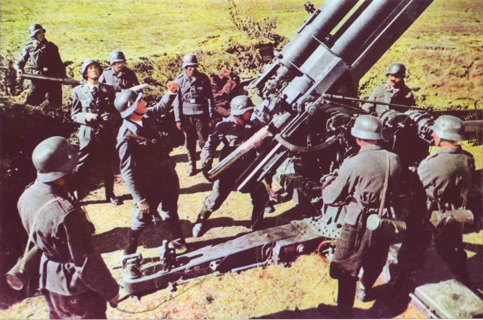 Third Reich Color Pictures: Flak 88 In Color