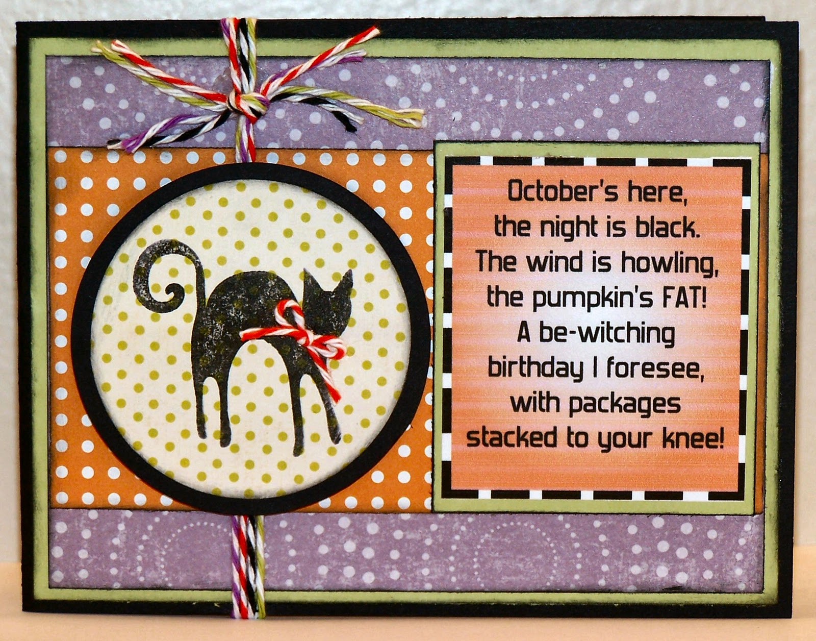 CardCrazeeMe53: OCTOBER'S HERE Birthday Card