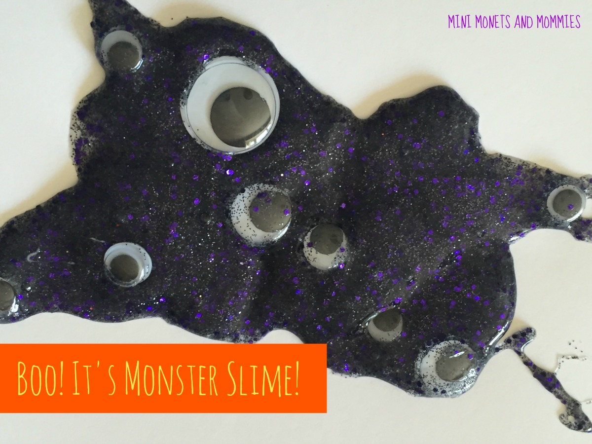 Mini Monets and Mommies: Monster Slime for Halloween