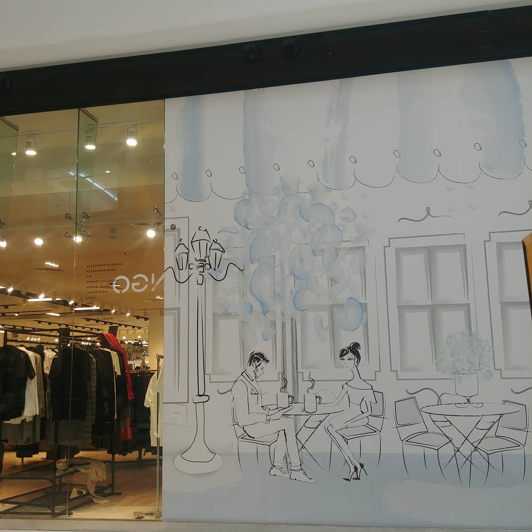 Window Display Illustration of Paris Chic created by Talia Zoref for ...