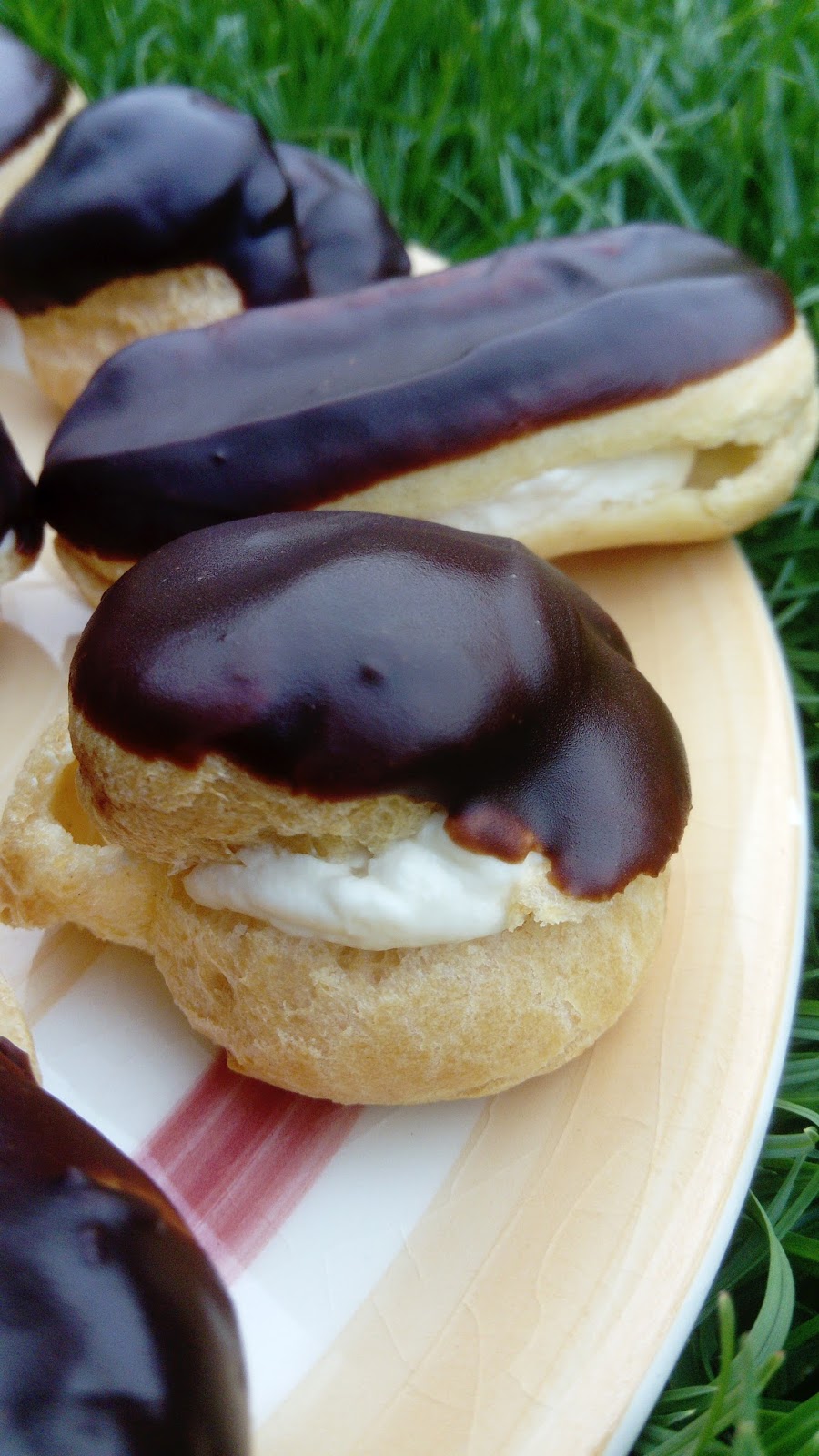 Sweetie Pie Bakes Stuff: Super Simple Éclairs and Profiteroles (Wheat Free)