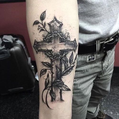 210+ Unique Cross Tattoos For Guys (2020) Celtic Designs On Arm, Back ...