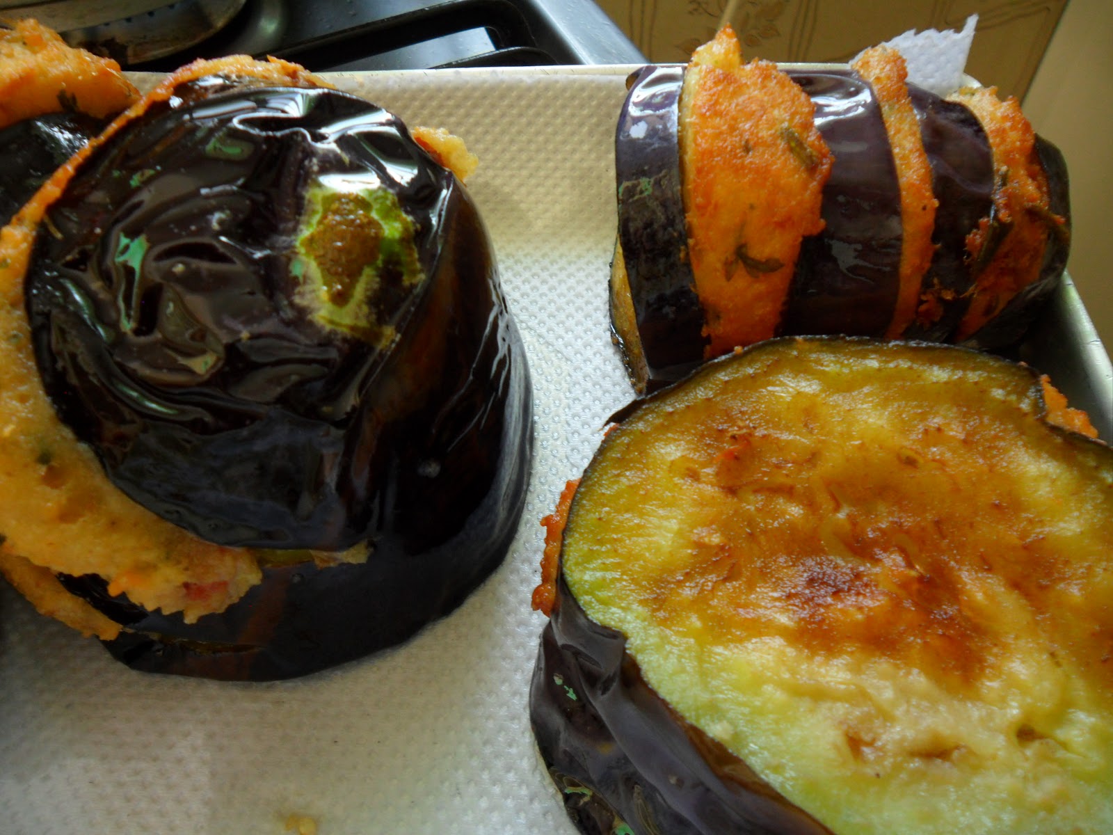 Mulignana 'Mbuttunata ( Berinjelas Recheadas a Moda Cilentana)