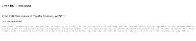 Learning SOA: Error 403--Forbidden From RFC 2068 Hypertext Transfer ...