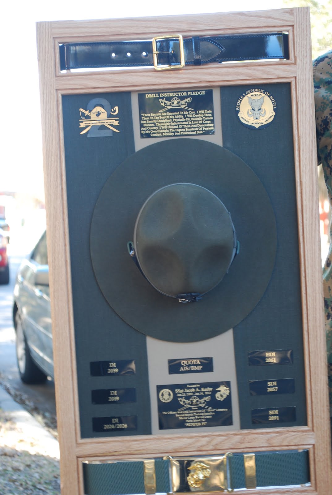 Living Life and Having Fun!!: Jacob's Drill Instructor Ribbon January ...