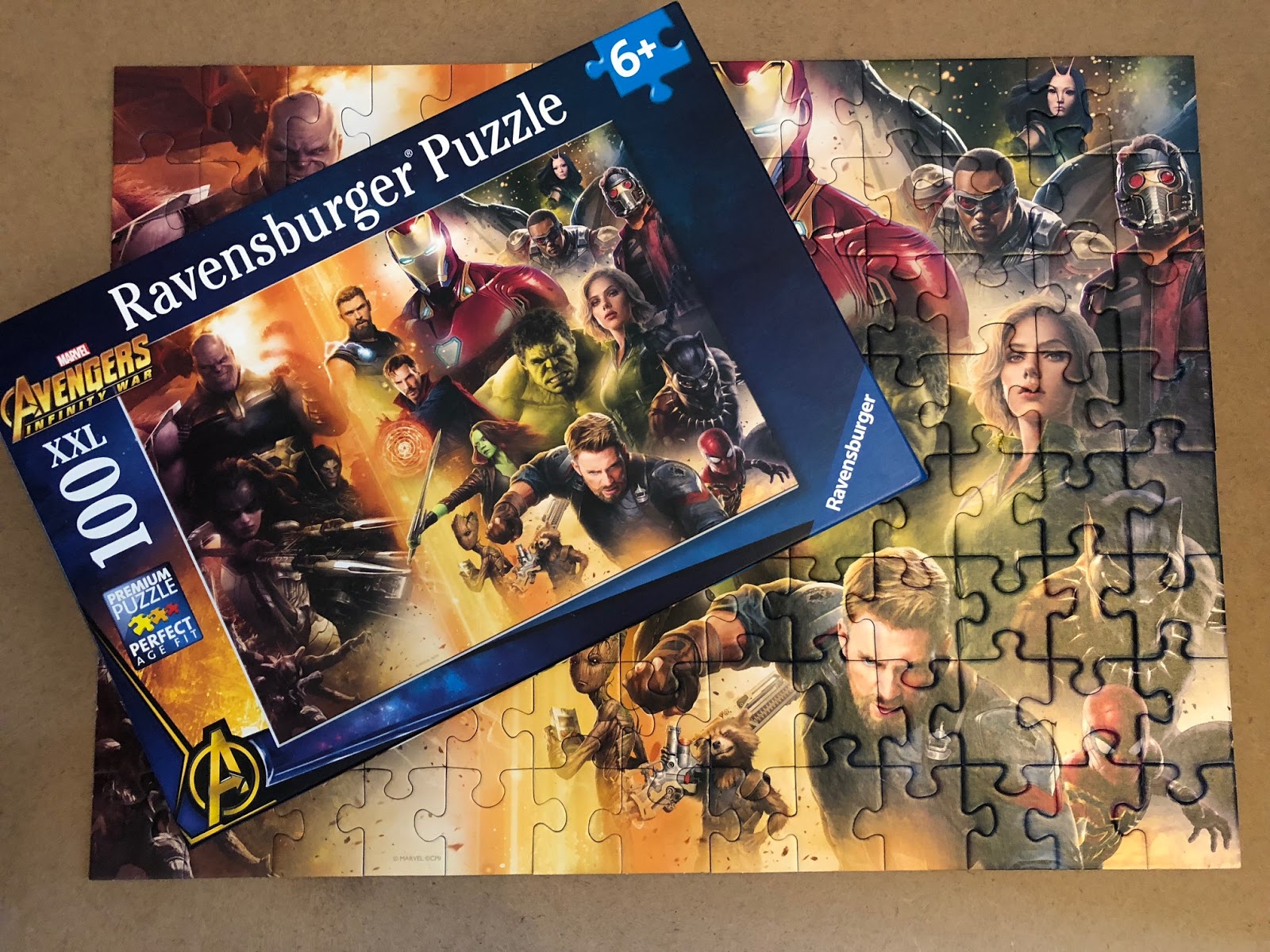 Chez Maximka: Avengers Infinity War XXL100-piece jigsaw puzzle from ...