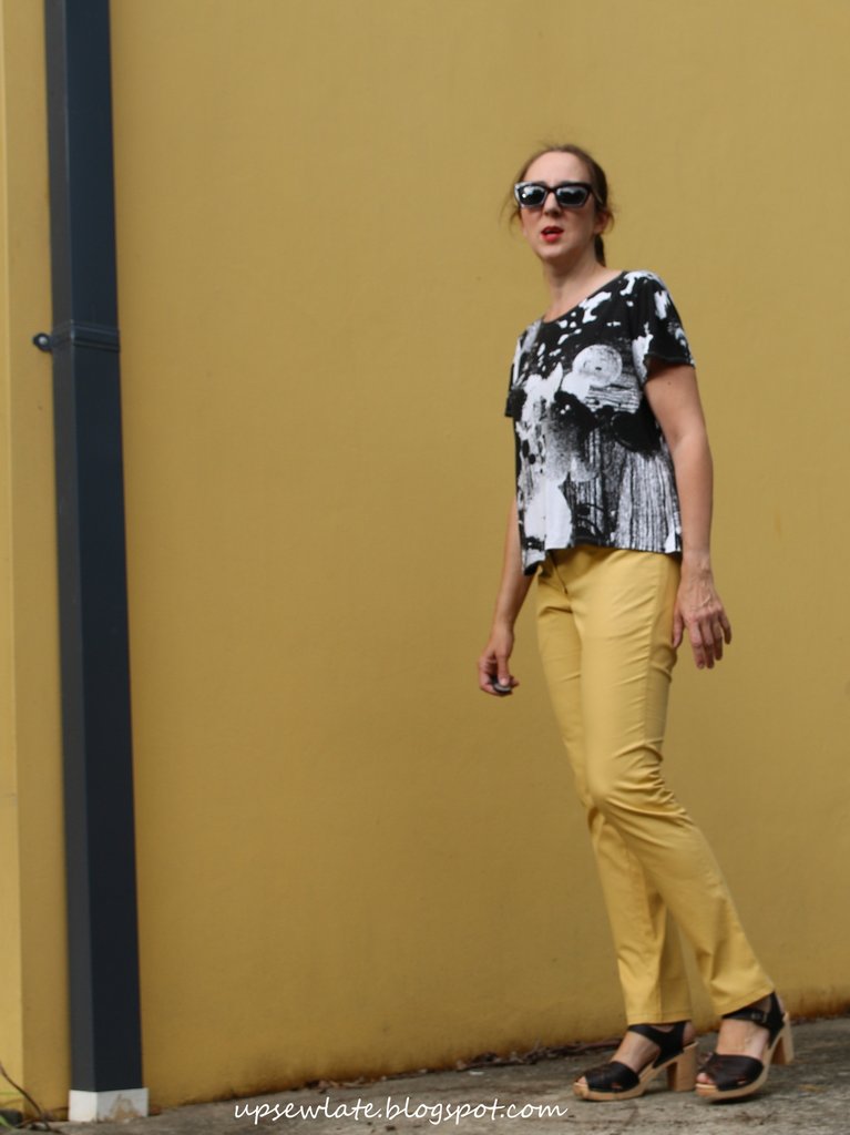 Up Sew Late: Mustard Pants (Burda 7214)
