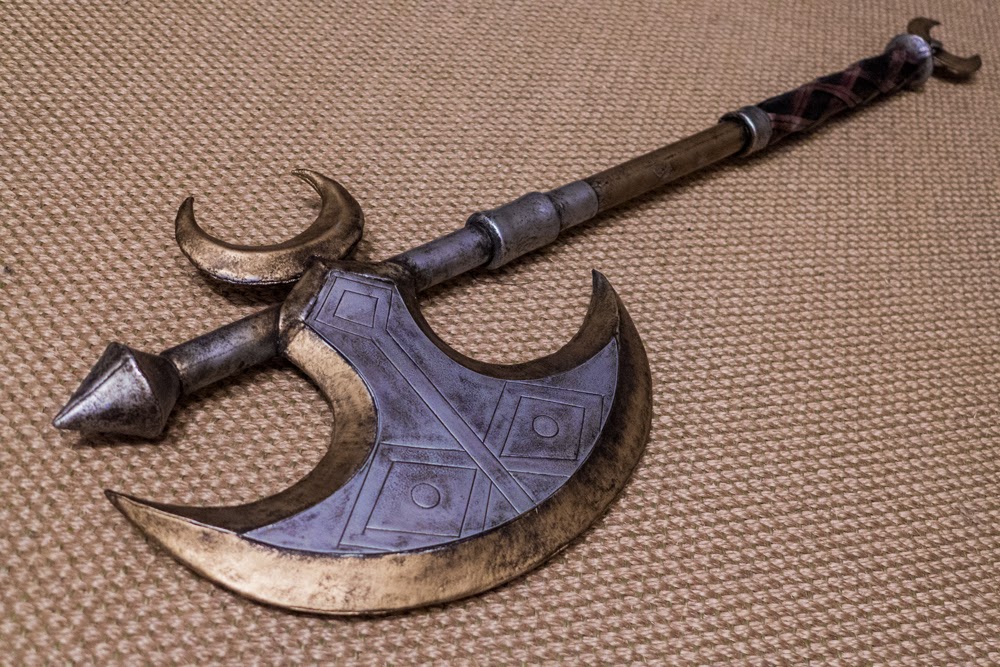 Skyrim Dwarven Battle Axe