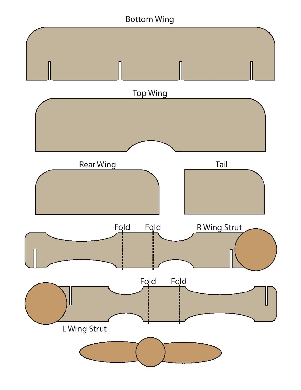 Ideias Giras: Biplano com materiais reciclados