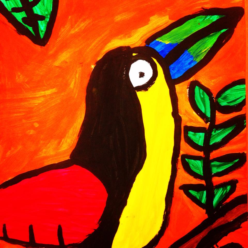Visual Arts: Rainforest Toucans